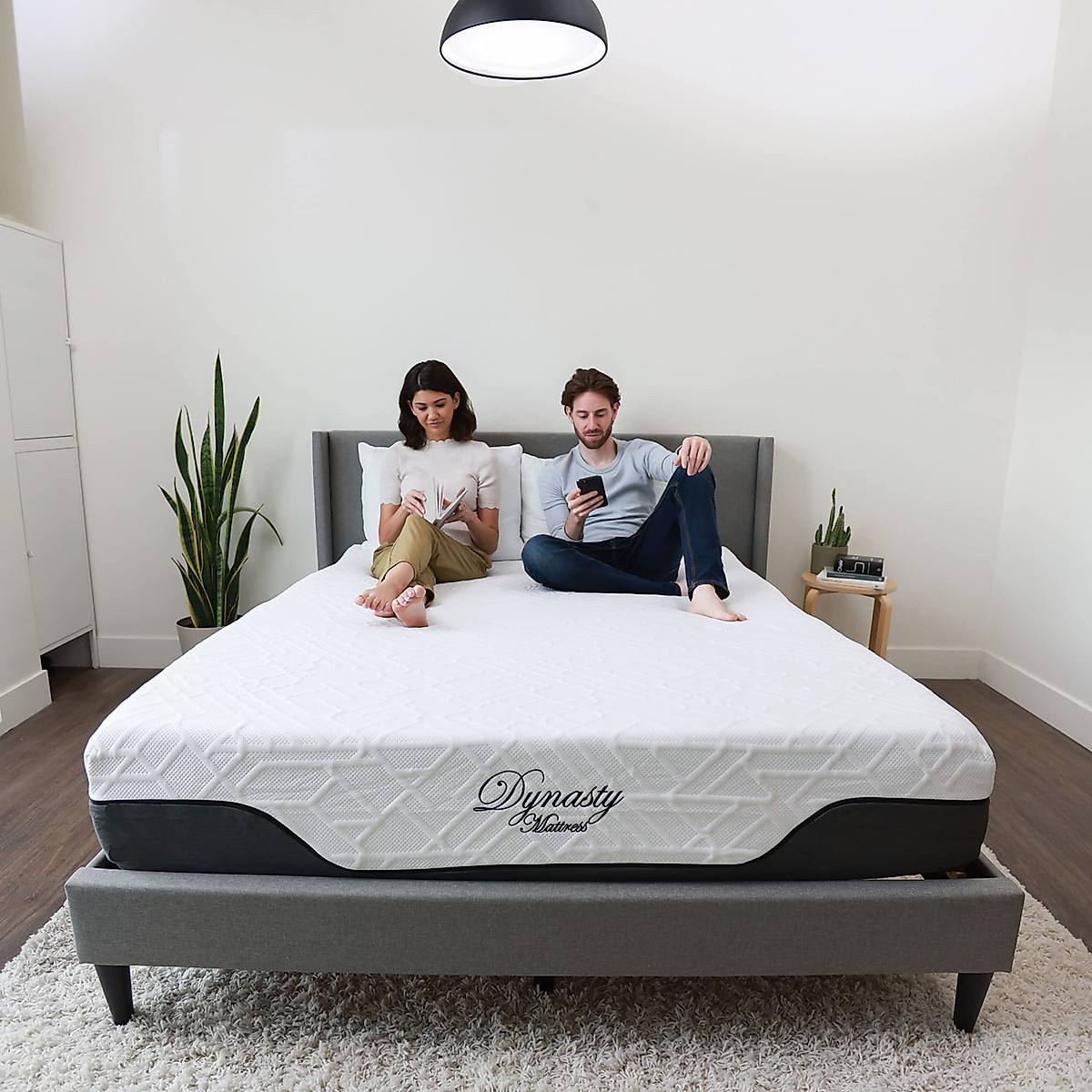 DynastyMattress Short King RV Mattress 72x75, 10-Inch CoolBreeze Gel Memory Foam Mattress for RV, Camper, Trailer-King RV Short Size, Made in USA