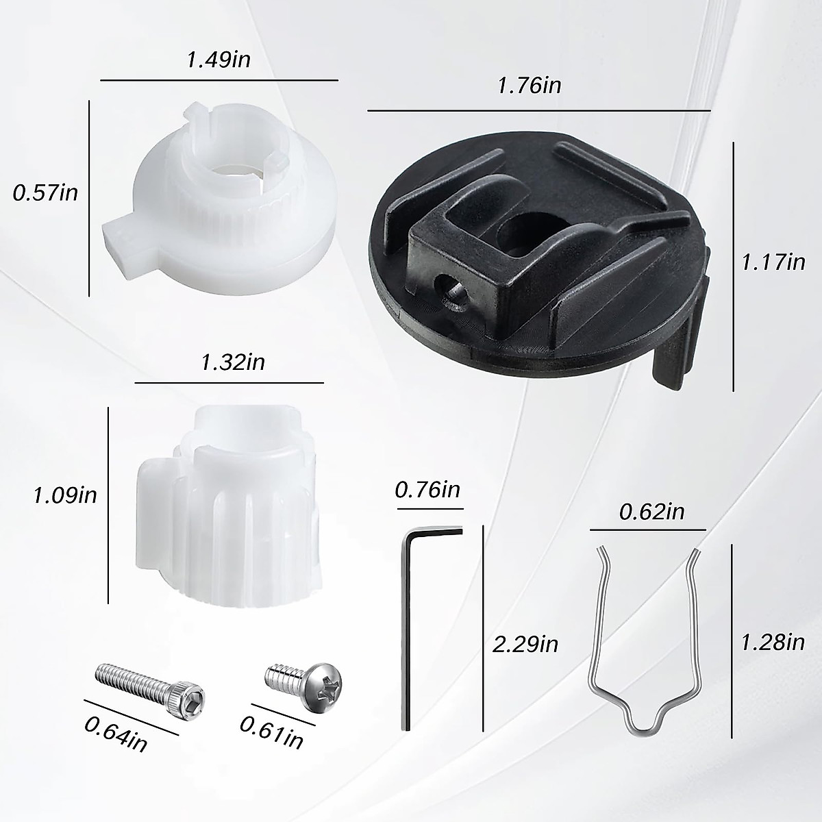 YAFIYGI 7Pcs Shower Handle Adapter Plastic Kit Compatible with Moen Posi-Temp Single Handle Tub Faucet Valve Handle Replacement Kit for 116653 Shower Handle Replacement Adapter Kit