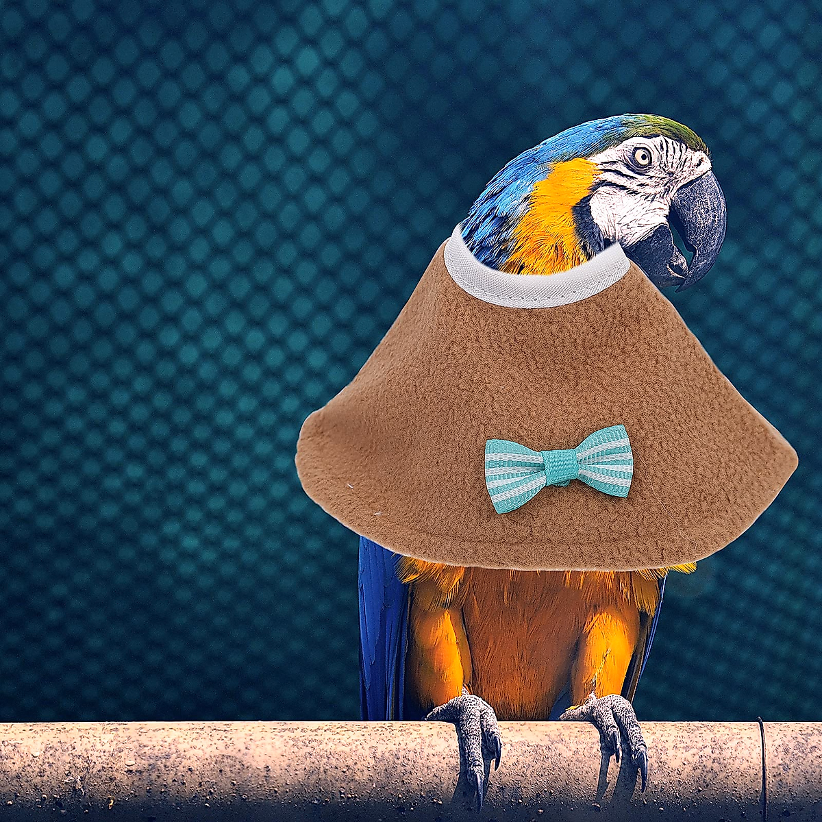 2 Pcs Collar Puppy Cone Bird Safety Neck Cover Bird Neck Brace Bird Neck Cone Bird Neck Protector Parrot Recovery Cone Parakeet Bird Neckbands Pet Felt Cloth