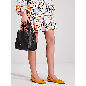 Kate Spade New York Knott Pebbled Leather Medium Crossbody Tote, Black