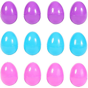 Pre-Filled Easter Eggs with Mini Pull Back Toy Cars (2.5 In, 24 Pack)