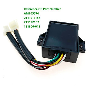kytuacel Ignitor CDI Box for John Deere Lawn and Garden Tractors Kawasaki FD501V FD590V FD611V FD620D Replace AM105574 21119-2157 211192157 131800-0131