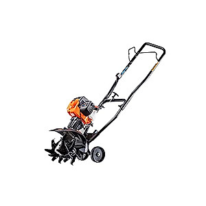 BLACK+DECKER BXGCU225 21AK225C936 9-Inch 25cc 2-Cycle Gas Powered Cultivator/Tiller, Black and Orange