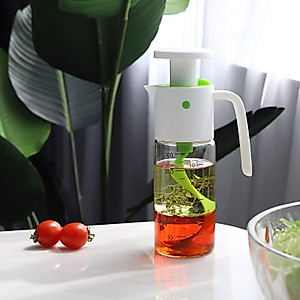 Vucchini Salad Dressing Shaker Mixer Bottle Homemade Salad Dressing Container - BPA Free Glass Juice Storage Ketchup