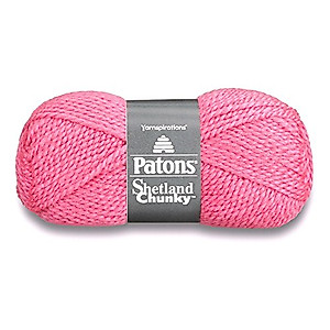 Patons Shetland Chunky Yarn, 3.5 oz, Pretty in Pink, 1 Ball