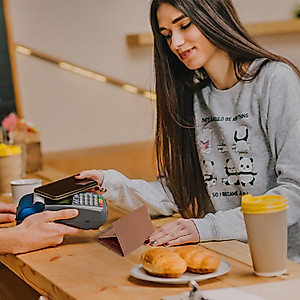 Banuce Top Grain Leather Trifold Wallet for Women Small with Credit Card Holder and ID Window Brown