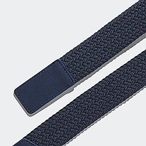 adidas unisex-adult Braided Stretch Belt, Collegiate Navy, Medium-Large