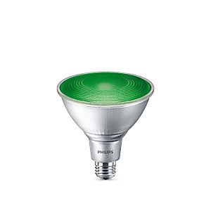 13.5W PAR38 Medium Base Green Glass LED Light Bulb