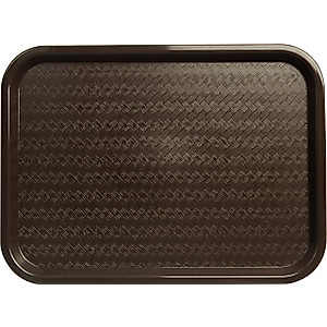 Carlisle FoodService Products CT121669 Café Standard Cafeteria / Fast Food Tray, 12" x 16", Chocolate (Pack of 24)