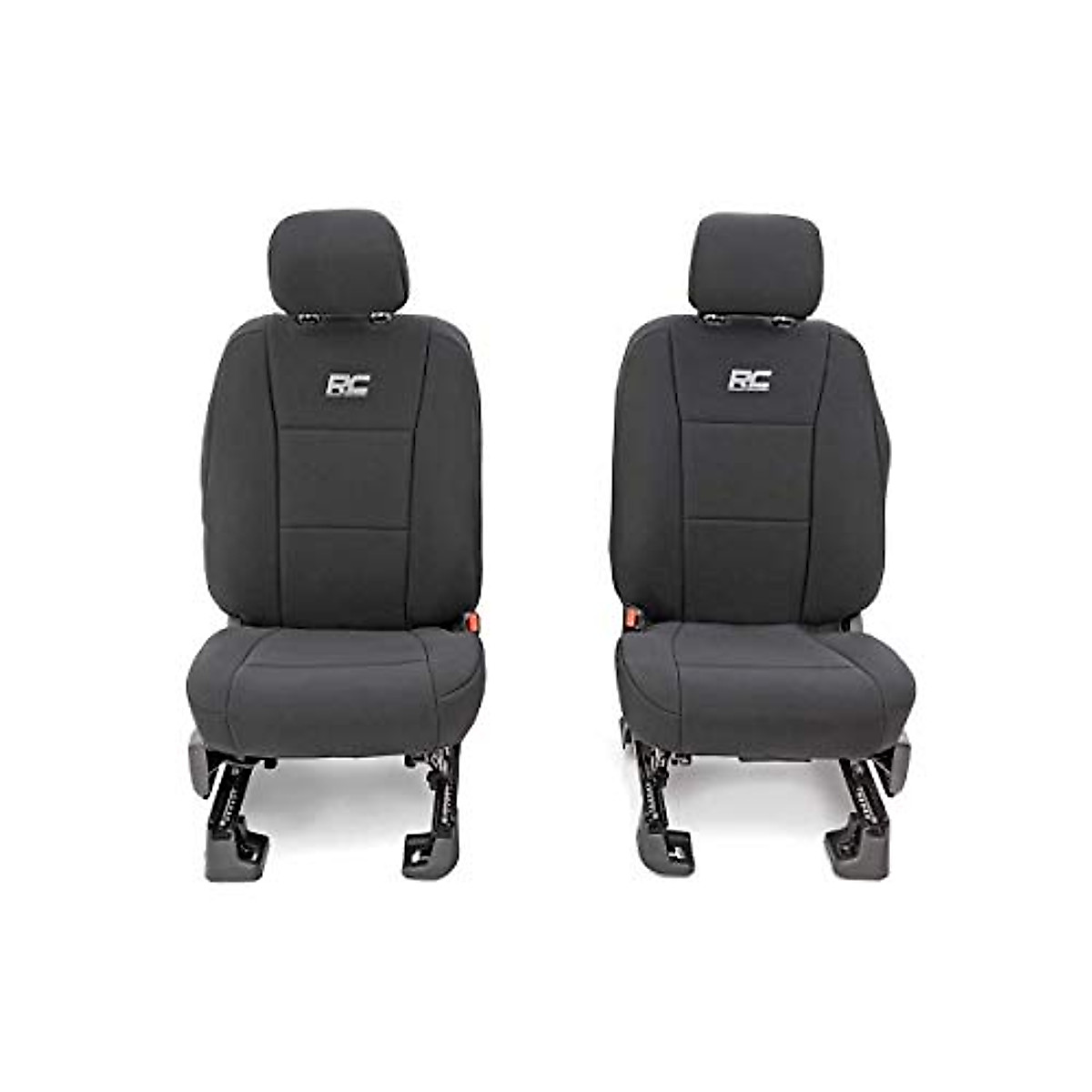 Rough Country Neoprene Seat Covers for Ford F-150 (15-23)/F-250/350 (17-23) - UV & Water Resistant F150 Seat Covers, Foam Padded Seat Covers for Trucks Full Set - Front & Rear Covers