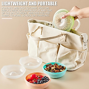 DOERDO 3Pcs Round Bagel Storage Container, Donut Keeper Holder, Round Microwave Safe Containers for Home Kitchen, 3Colors, 5.4x5.4x2.7Inch