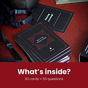 Couples Games - Card Games for Couples, Fun Games for 2 Players, Conversation Cards for Romance - Date Night Games Couple Activities - 50-Card Deck