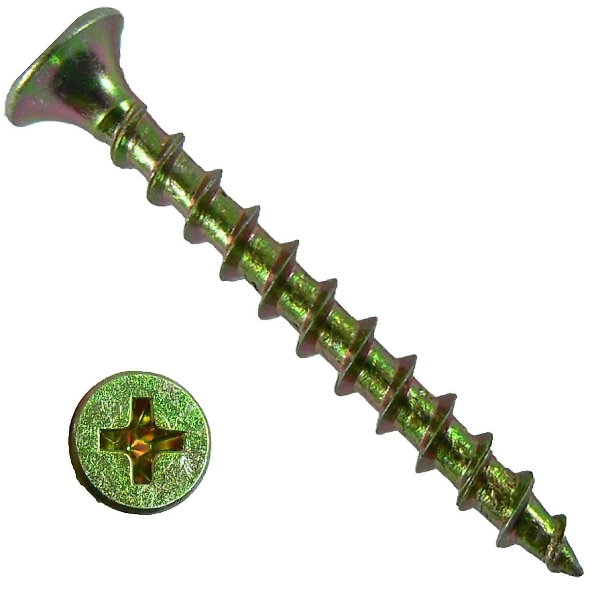 DRYWALL Screws: YELLOW ZINC #6 x 1-1/4" (12.5 OUNCES ~215 Screws) COARSE THREAD Drywall Screws (sheetrock Screws) for gypsum board, sheetrock, plasterboard. Low cost, all purpose wood Screws