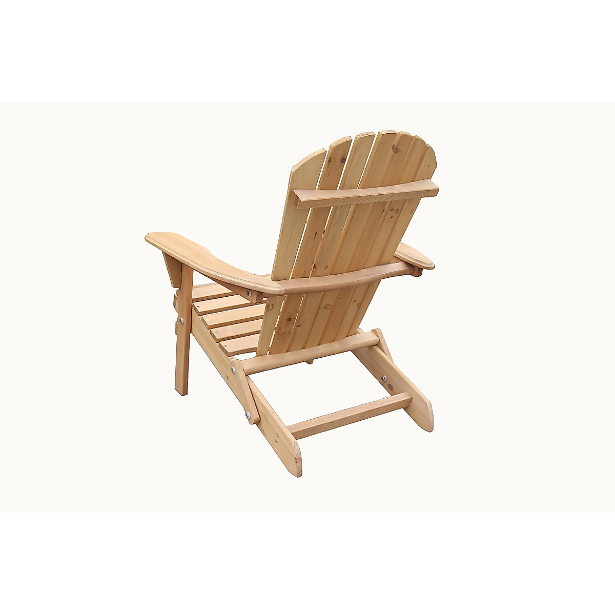 BTEXPERT Folding Adirondack Chair Half Assembled Lounge Chair Outdoor Wooden Patio Chair for Lawn Garden Backyard Deck Fire Pit Pool Beach 350lb Weight Capacity Set of 2