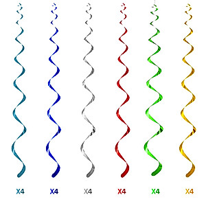 Dinosaur Hanging Swirl 48 Ct Dinosaur Ceiling Decor Dinosaur Birthday Decorations For Boys Dinosaur Party Supplies