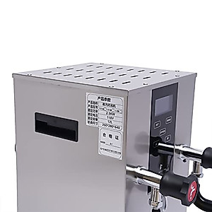 SHATUOA 12L Commercial Steam Water Boiling Machine, 4 in 1 Espresso Coffee Machine with 360° Water Valve, LED Screen Display Electric Milk Foam Machine for Bakery, Tea Restaurant