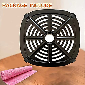 Air Fryer Grill Pan for Dash 2.6QT Air Fryers, Premium Nonstick Air Fryer Grill Crisper Plate, Air Fryer Insert Rack Grate Grid for Dash 2.6 Quart Air Fryer, Dishwasher Safe