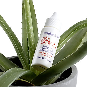 completely bare calm DOWN Ingrown Hair, Razor Bump & Redness Eliminator - Exfoliating AHAs & BHAs