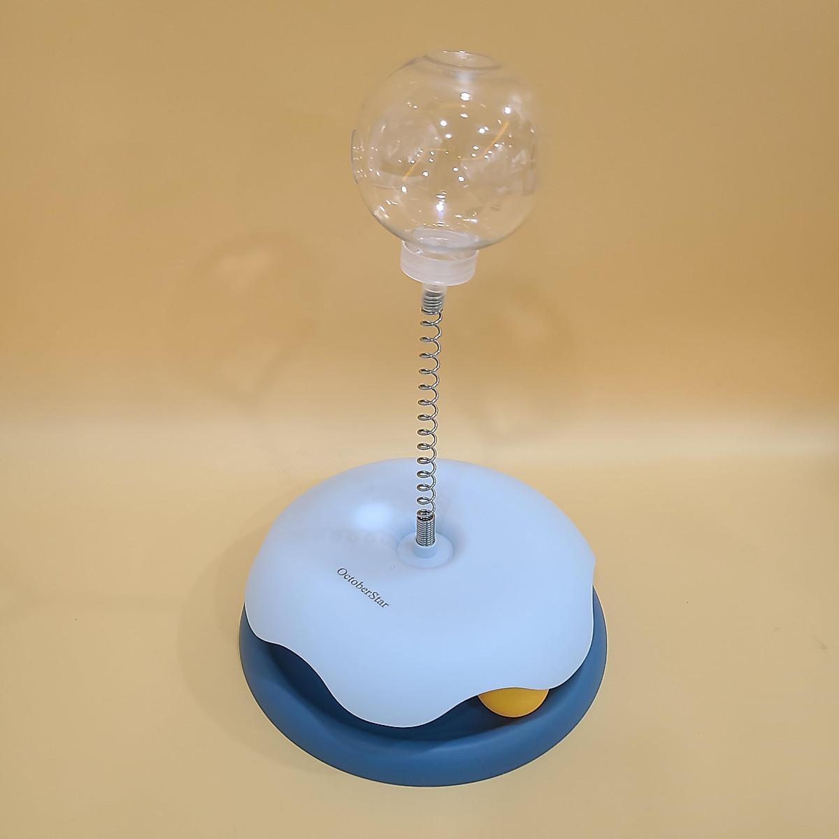 OctoberStar Toys for Domestic Pets, Cat Toys for Indoor Cats, Toy for Pets, Cat Ball Track with Interactive Cat Feeder Toys,Leakage Food Ball, Roller Track Balls