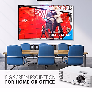 ViewSonic PG706HD 4000 Lumens Full HD 1080p Projector with RJ45 Lan Control Vertical Keystoning HDMI USB for Home and Office