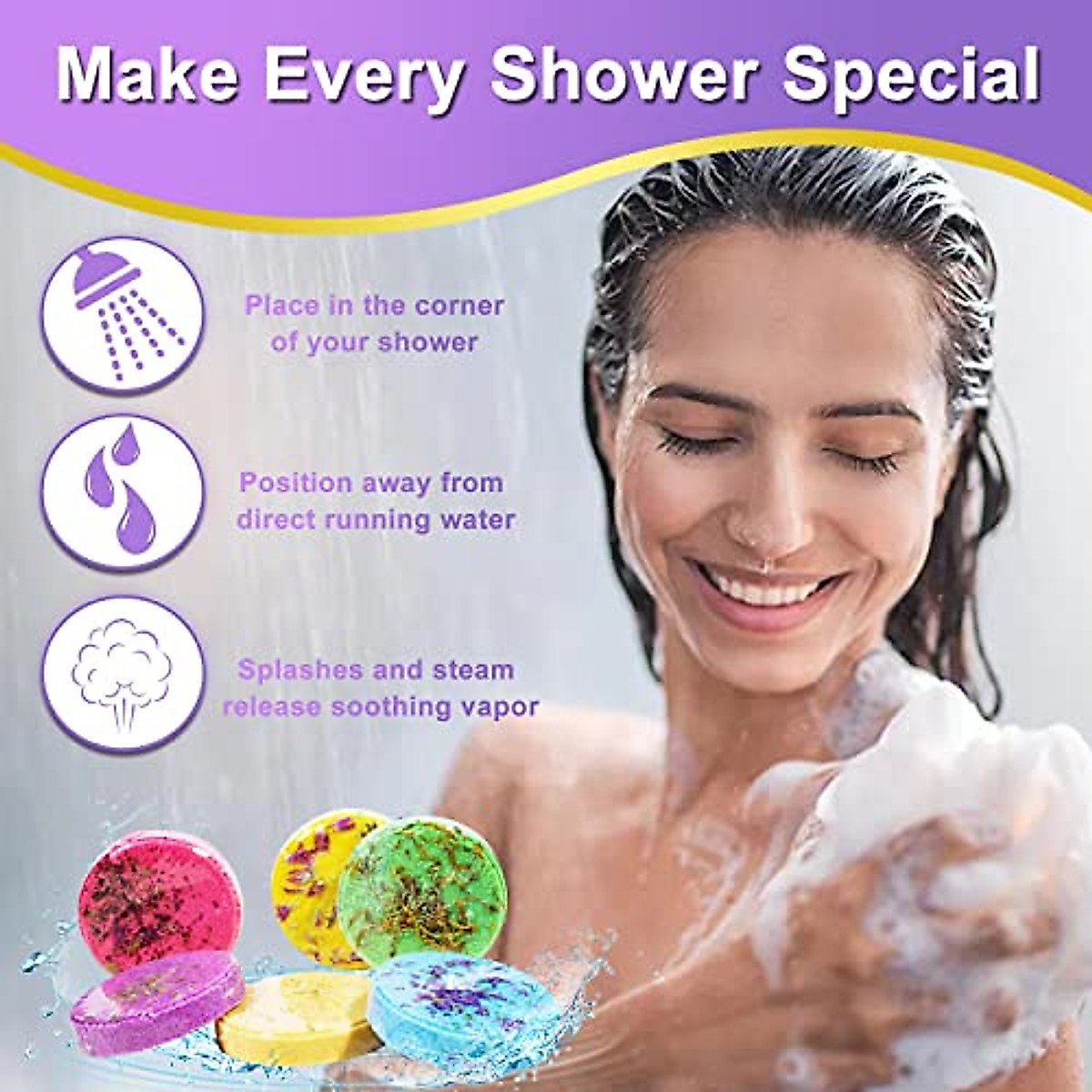 Shower Steamer Purple Cover