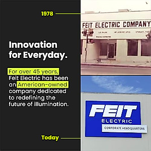 Feit Electric A19 LED Light Bulbs, 60W Equivalent, Dimmable, E26 Standard Base, 90 CRI, 800 Lumens, 2700K Soft White, 120V, 22 Years Lifetime, Damp Rated, 8 Pack, OM60DM/927CA/8