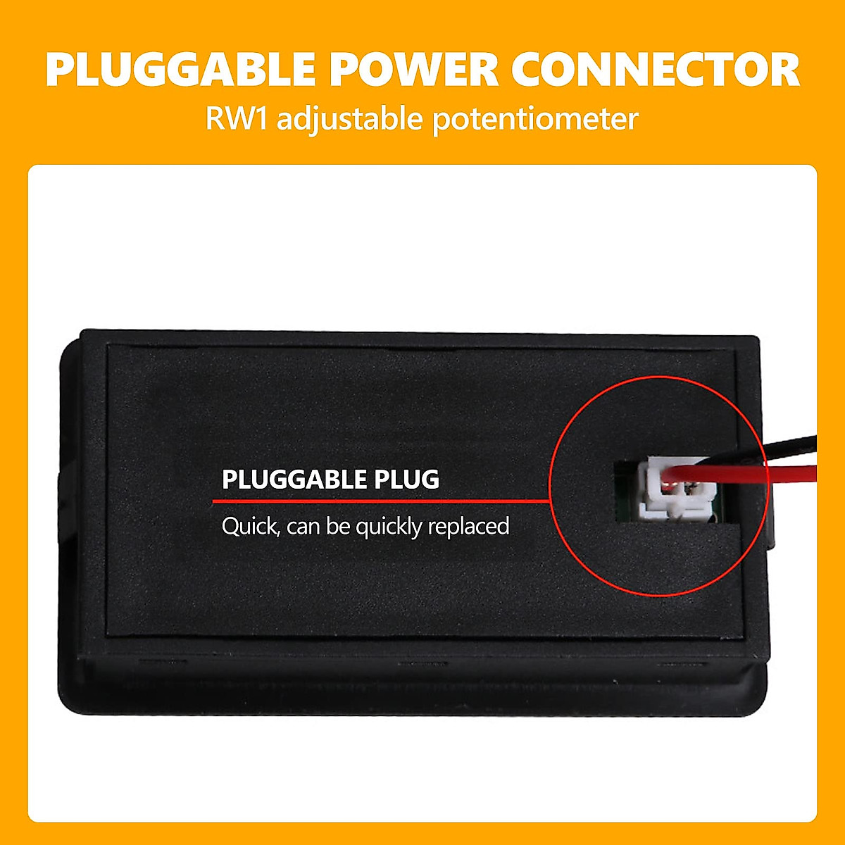 Battery Monitor LCD 12V Digital Battery Capacity Tester Lithium Battery Volt Meter Universal Percentage Display Voltmeter Voltage Indicator ((10-100V) Blue + Alarm)