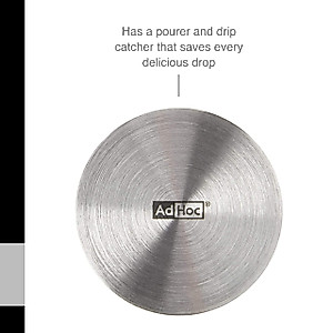 AdHoc Champ Wine Pourer and Stopper - Wine Aerator & Pourer with Drip Catcher - Red Wine Accessory - Hand Wash Kitchen Tool - 2.25"