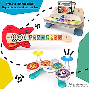 Baby Einstein Together in Tune Drums​ Safe Wireless Wooden Musical Toddler Toy, Magic Touch Collection, Age 12 Months+
