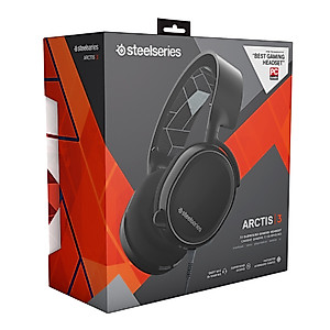 SteelSeries Arctis 3 - All-Platform Gaming Headset - for PC, PlayStation 5, Xbox One, Nintendo Switch - Black