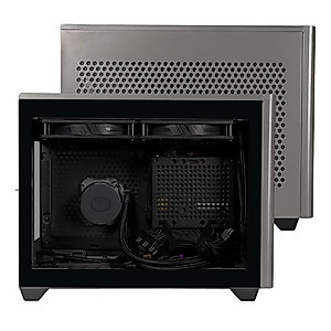 Cooler Master NR200P MAX Mini-ITX Case with 280mm AIO, 850W SFX PSU, Vertical GPU Mount, PCIe Gen4 Riser, Glass or Vented Panel