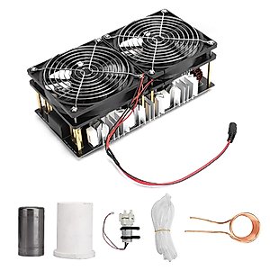 Induction Heater, ZVS 2500W 12-48V Induction Heater, Heating PCB Board Module, Return Controller, with Crucible Water Pump Tube, with Stable Performance