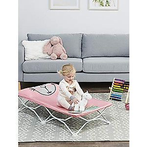 Regalo My Cot Pals Small Single Portable Toddler Bed , Cat, Pink