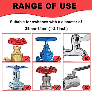 smseace 2Pack Gate Valve Lockout Device suited for 1to2-1/2"gate valve handles Gate Valve Lockout Water Spigot Lock for outdoor faucet Water Spigot Faucet Devices