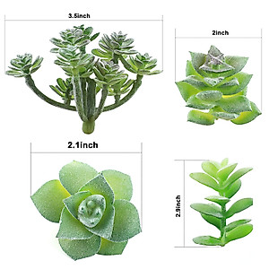 Fake Succulent, Artificial Succulents, Faux Succulents, Artificial Succulents Plants, Fake Succulent Unpotted, Bulk Artificial Succulents for Birthday Home Decor Indoor Wall Garden DIY, Pack of 13