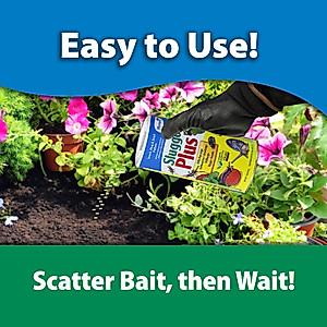 Monterey - Sluggo Plus - for Organic Gardening - Slug and Snail Killer for Garden - Kills Earwigs, Cutworms, Sowbugs, Pillbugs, and More - 15 oz