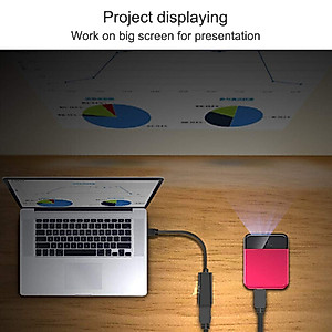 QCEs Mini DisplayPort to HDMI Adapter, Thunderblot to HDMI Cable Adapter Compatible with Apple MacBook Air Pro, iMac,Microsoft Surface Pro Dock to TV/Monitor/Projector Black