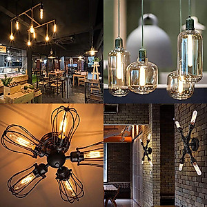 XININSUN T10 Frosted LED Bulbs Warm White 2700K,Dimmable 6W LED Tubular Edison Bulbs 60 Watt Equivalent,600LM, E26 Medium Base Lamp Bulb for Desk Lamp, Pendant Lights. (3-Pack)