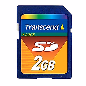 Lot of 2 Transcend 2GB SD Flash Memory Card TS2GSDC