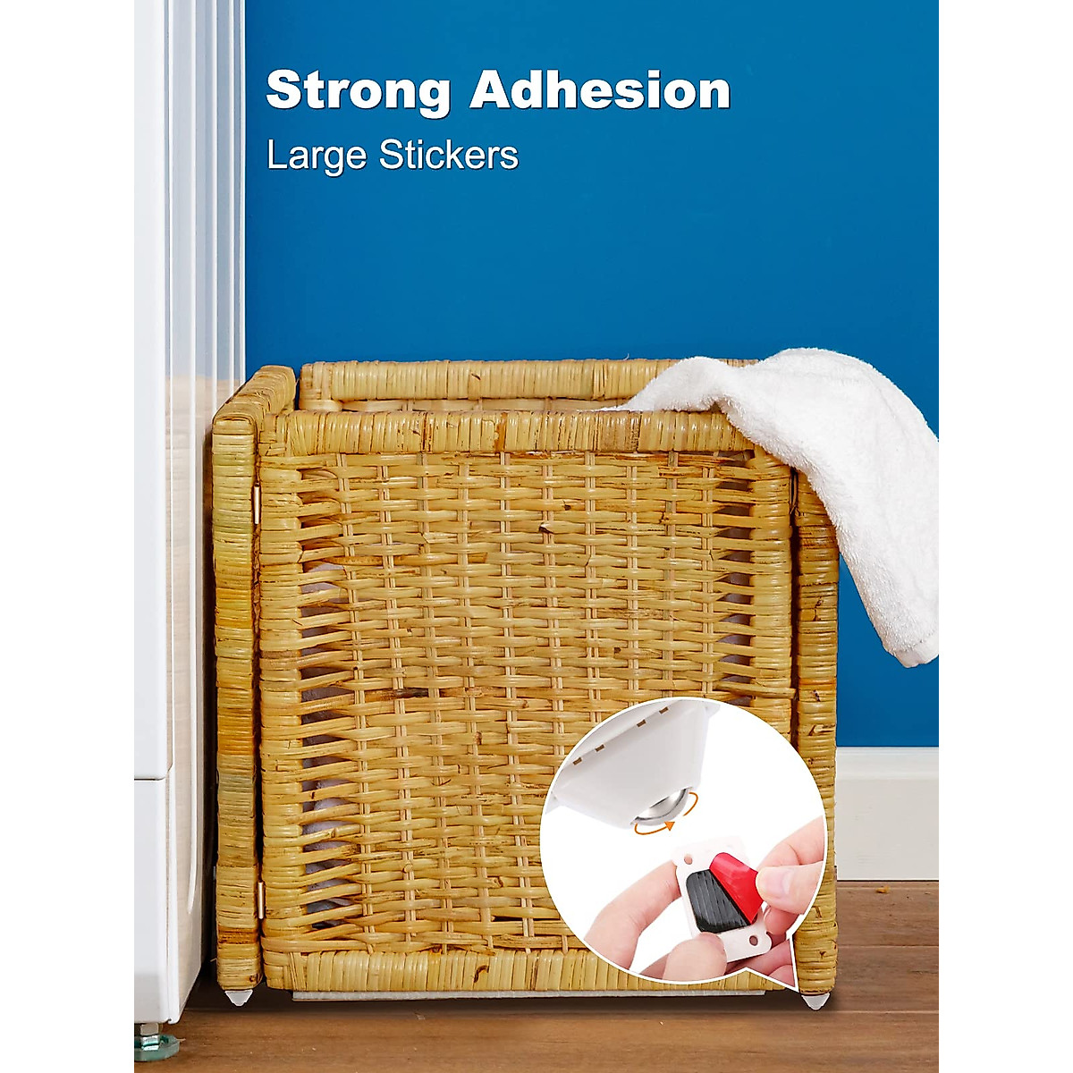 32 PCS Self Adhesive Caster Wheels, 360 Degree Swivel Mini Adhesive Wheels, Stainless Steel Paste Type Universal Pulley, Anerpoey Rotation Sticky Pulley for Trash Can, Storage Box, Furniture