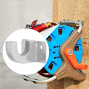Garden Portable Hose Pipe,Hosepipe Hook Hose Pipe Holder Reel Holder Metal Rack Hanger Wall Mounted Watering Hose Hook Watering Equipment