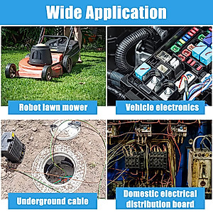 LINXIU 3 Wire Connectors Electrical IDC 314-BOX Wire Connectors Self Stripping Pigtail Connector for 22-14 AWG Cables Robotic Lawn Mowers 22Pack
