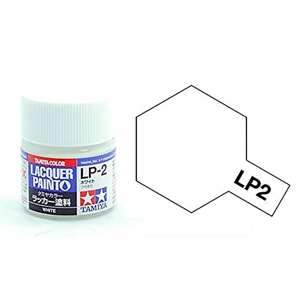 TAMIYA Lacquer Paint LP-2 Gloss White 10 mL TAM82102 Lacquer Primers & Paints