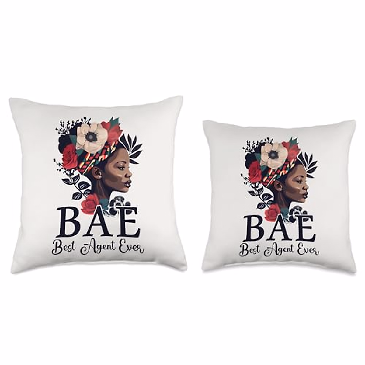 Dope Black Agent BAE Best Agent Ever Throw Pillow