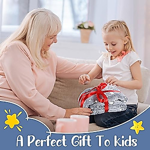 Glow in The Dark Throw Blanket Christmas Birthday Gifts for Kids, Flannel Fleece Blanket Soft Warm Cozy Kids Blanket for Boys Girls, 47 x 59 Inches (Moon, Star,4 Pieces)