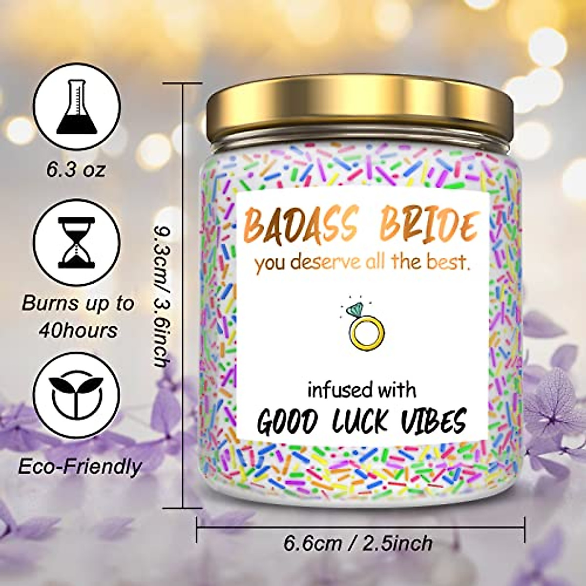 Gifts for The Bride Bridal Shower Gift for Bride to Be Christmas Soy Candle Gift for Best Friends, Sister Bachelorette Gifts for Bride Wedding Gifts Engagement Gifts for Couples Scented Candles