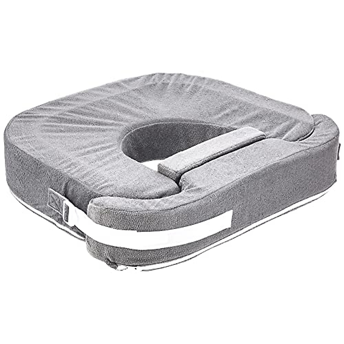 My Brest Friend Nursing Pillow for Twins | Ergonomic Breastfeeding Pillows | Supports Both Mom and Babies | Breastfeeding Essentials | Handy Side Pocket, Double Straps & Removable Cover, Dark Grey