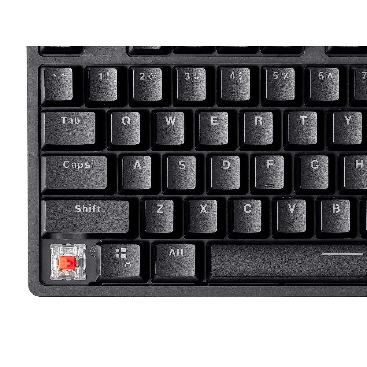 Monoprice Dark Matter Collider Mechanical Gaming Keyboard - Cherry MX Red, Full RGB Customization, Wired, Full N-Key Rollover