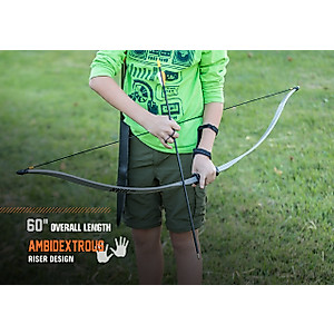 Bear Archery Titan Bow for Youth, Recommended Ages 12-16, Ambidextrous, Continuous Draw Weight Up to 29 lb., Continuous Draw Length Up to 28-inches