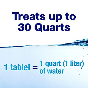 Potable Aqua Chlorine Dioxide Water Purification Tablets - 30 Count